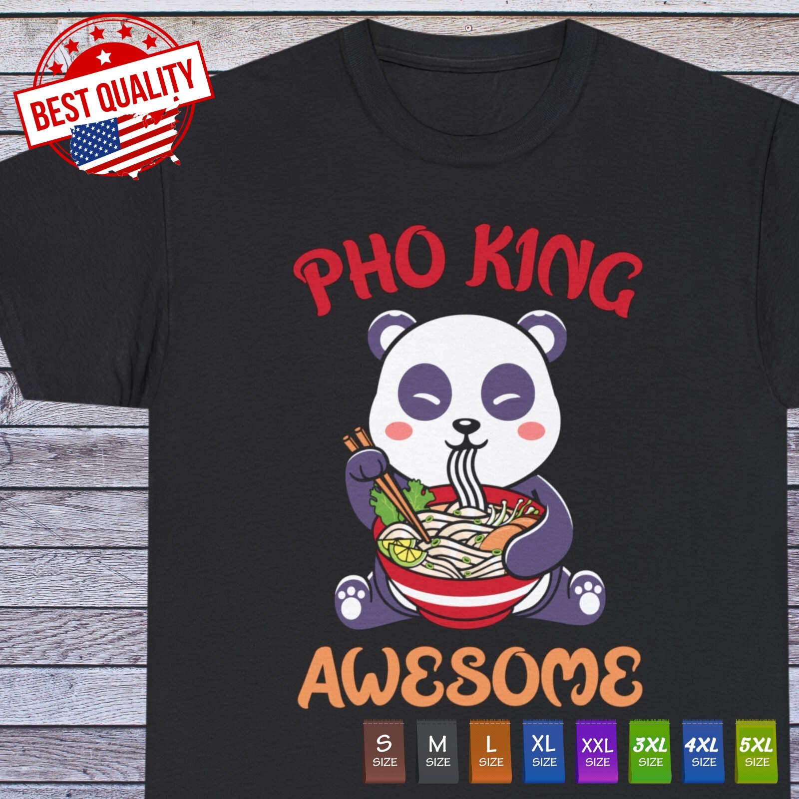 Pandas pho life kawaii ramen manga japan T Shirt anime sushi love food ...
