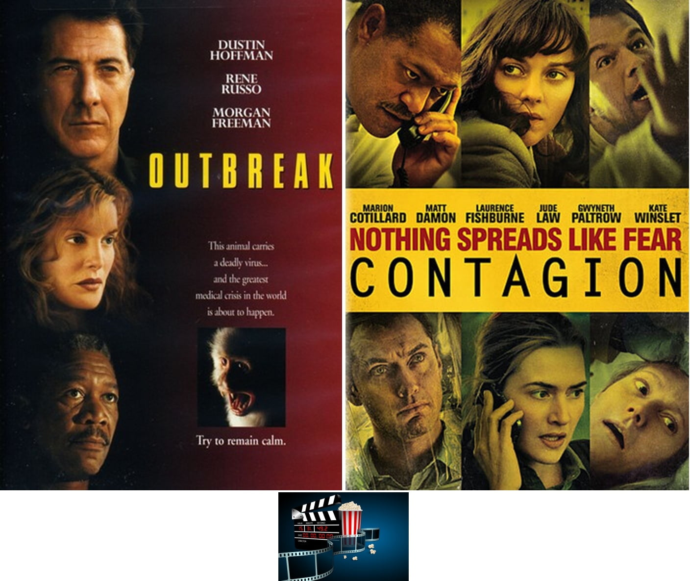 Pandemic Double Feature Outbreak & Contagion 2 DVD Set Includes Movie ...