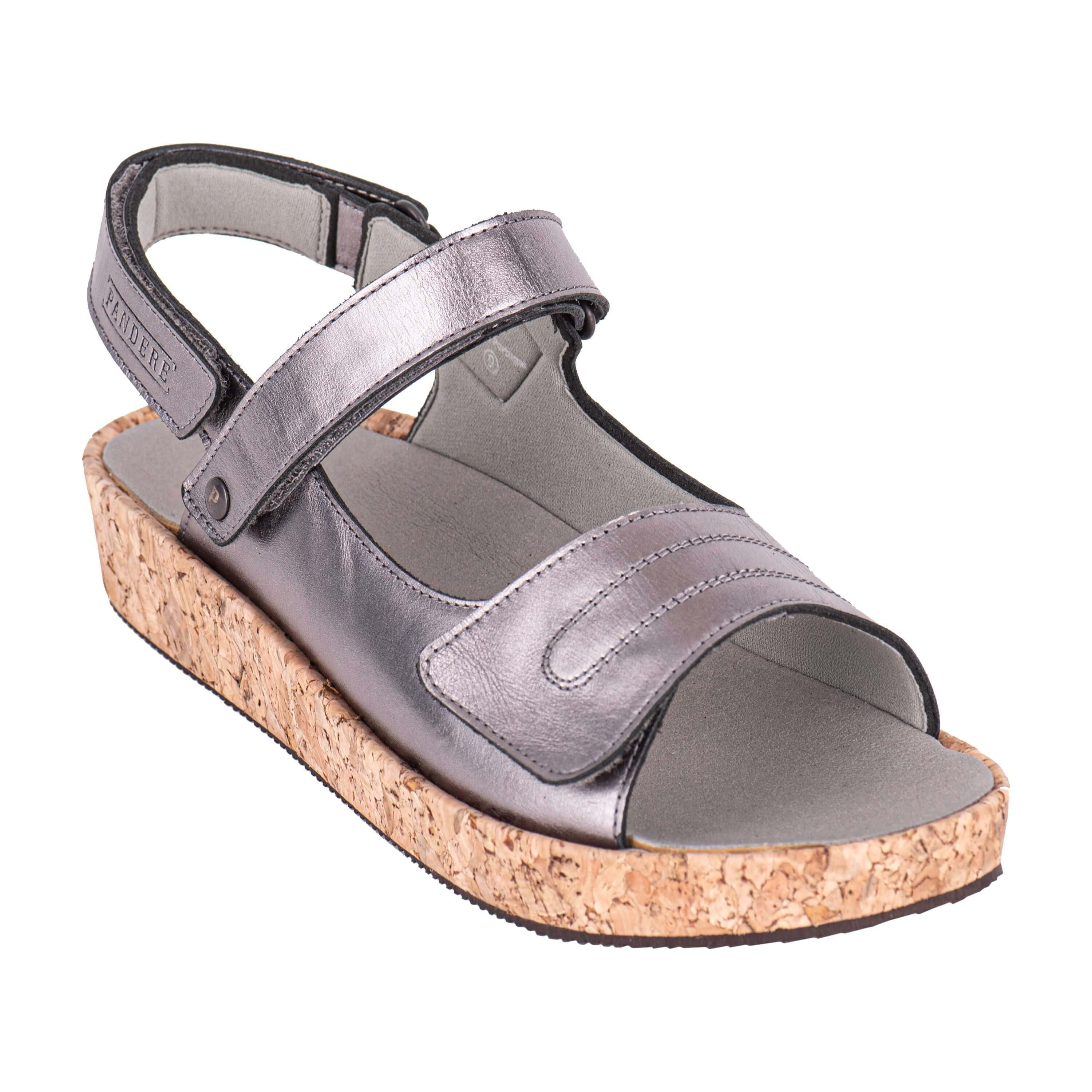 Pandere Calypso Women's Wide Sandals with Ankle Strap and Arch Support ...
