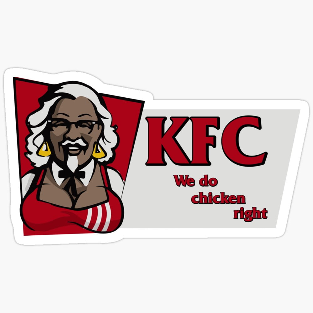 Panderverse Kfc Sticker Phone Decal Water Bottle Stickers Car Decals ...