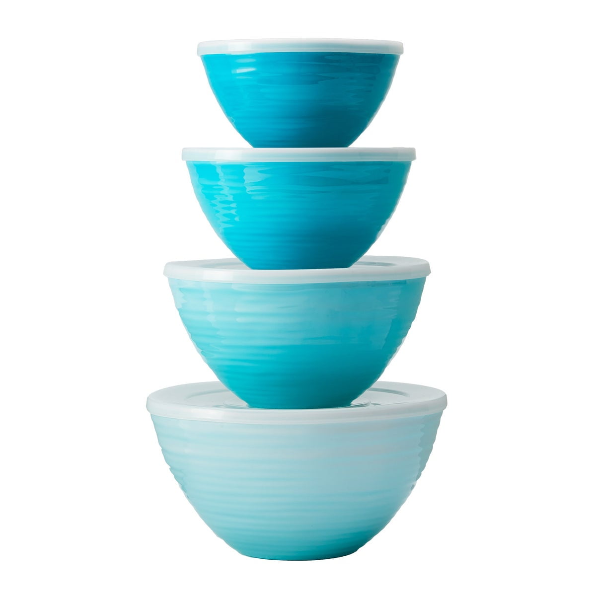 Pandex 4-piece Unbreakable Melamine Mixing Bowl Set with Lids, Gradient ...