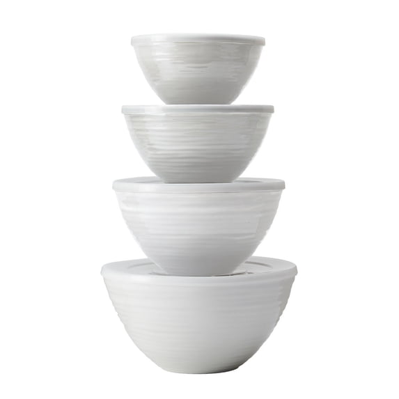 Pandex 4-piece Unbreakable Melamine Mixing Bowl Set with Lids, Gradient ...