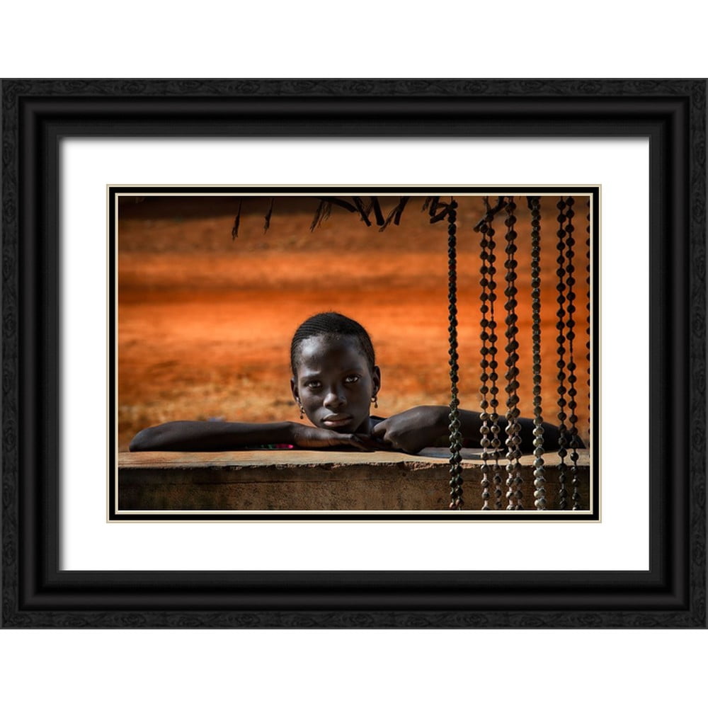 Pandolfini, Sergio 24x17 Black Ornate Wood Framed with Double Matting ...