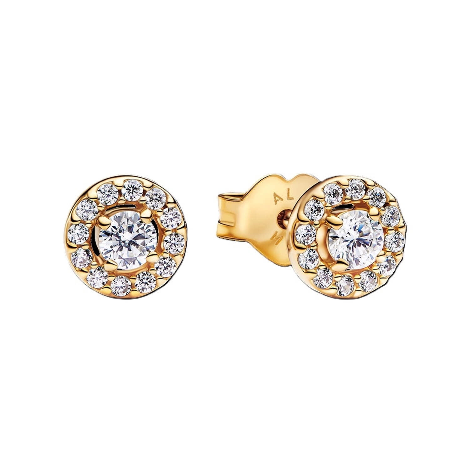 Pandora 263019C01 Round Pavé Halo Stud Earrings - Walmart.com