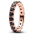Pandora Black Sparkling Row Eternity Ring - Walmart.com