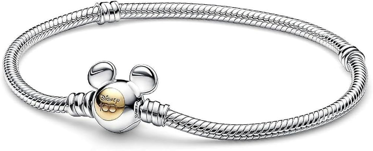 Pandora Disney 100th Anniversary Moments Snake Chain Bracelet - Walmart.com