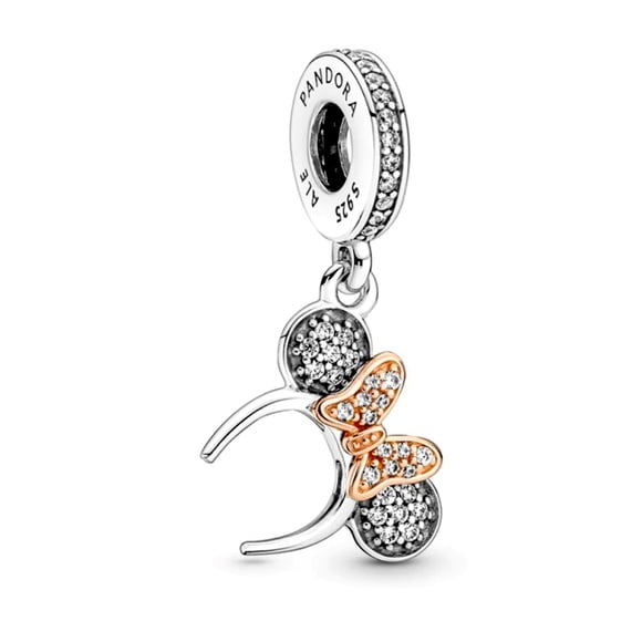 Pandora Disney Minnie Mouse Pavé Headband Dangle Pendant Charm ...