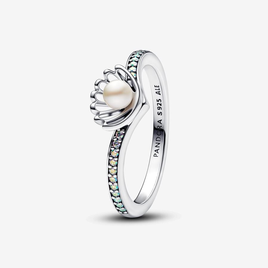 Pandora Disney Princess Ariel Shell Treated Freshwater Cultured Pearl ...