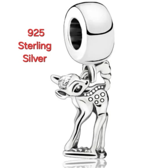 Pandora Disney Sterling Silver 925 Bambi Deer Dangle Bracel Charm ...