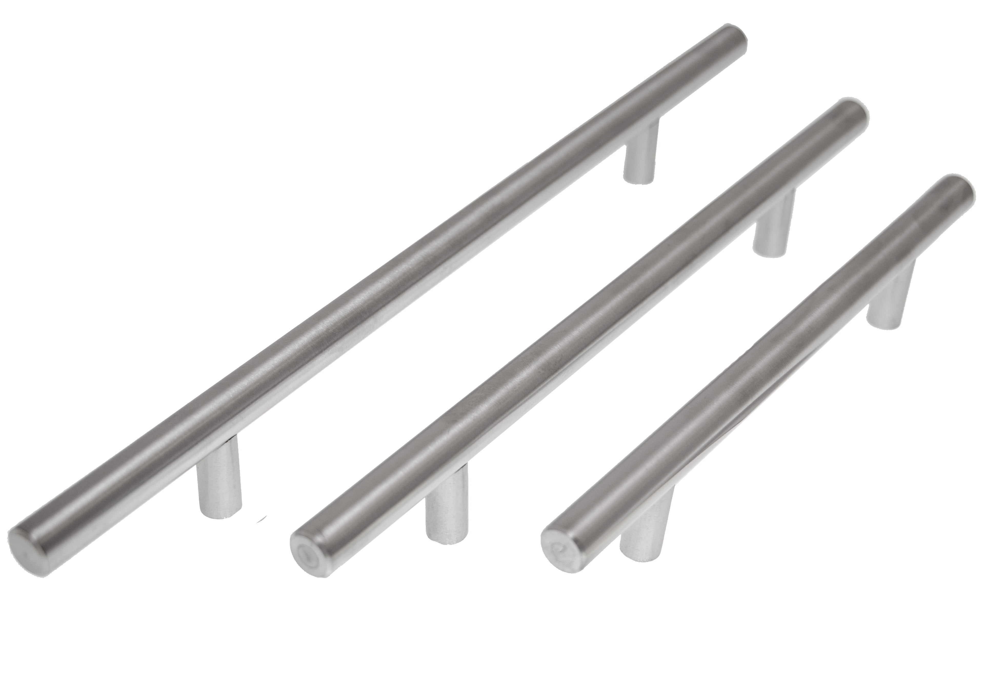 Pandora Hardware - Stainless Steel Bar Handle Brushed Nickel Cabinet ...