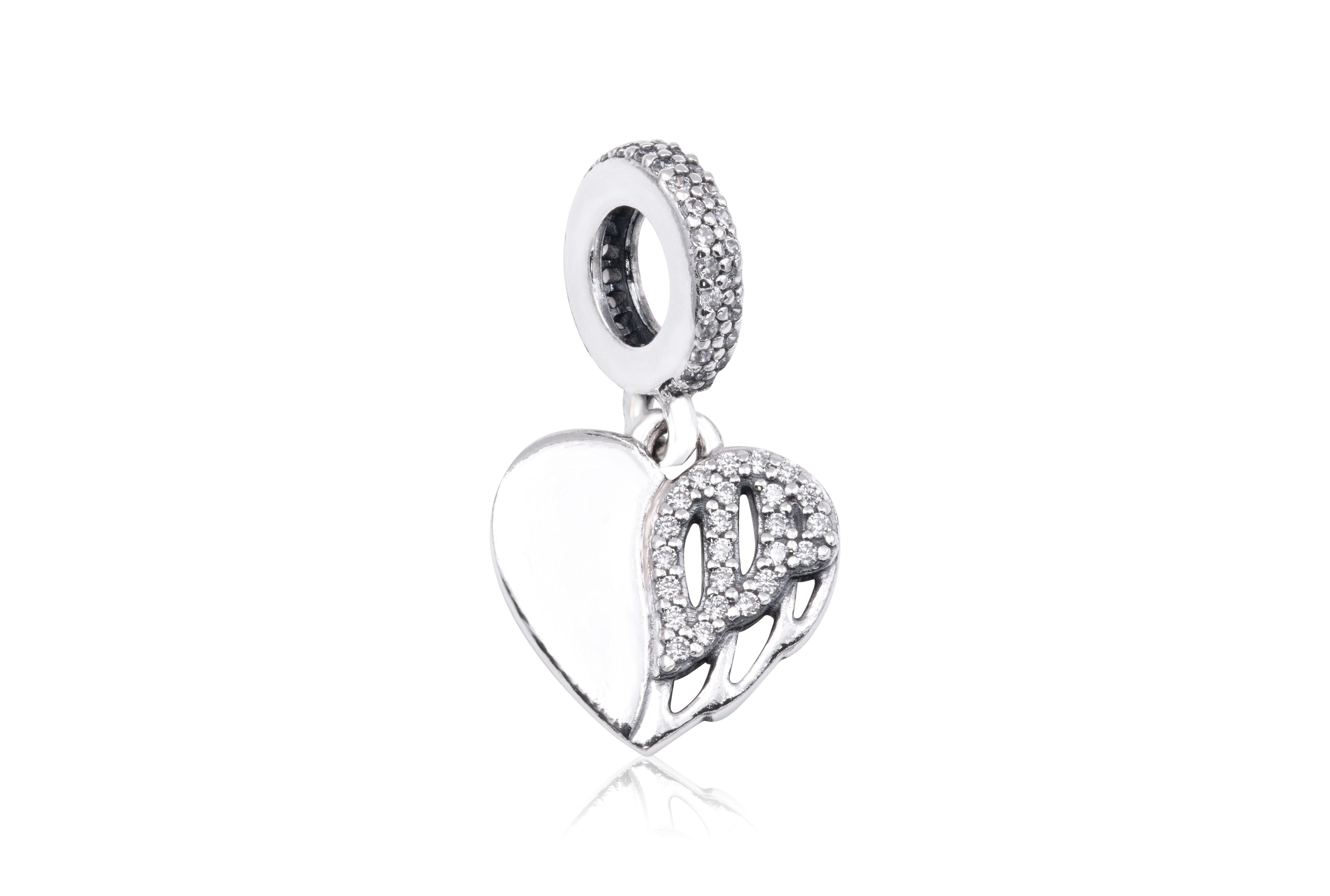 Pandora Heart & Angel Dangle Charm - Walmart.com