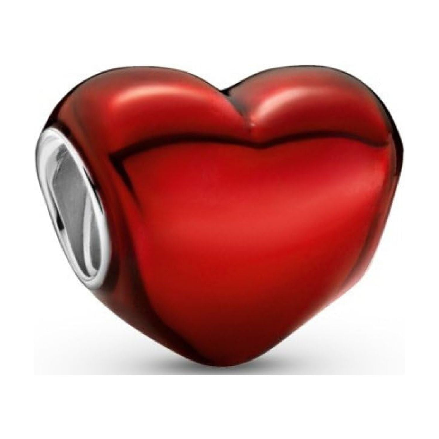 Pandora Metallic Red Heart Charm - Compatible Moments Bracelets ...