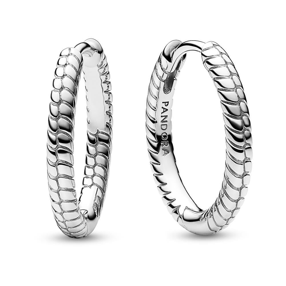 Pandora Moments Small Charm Hoop Earrings - Walmart.com