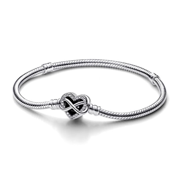 Pandora Moments Family Tree Heart Clasp Snake Chain Bracelet - 20 ...