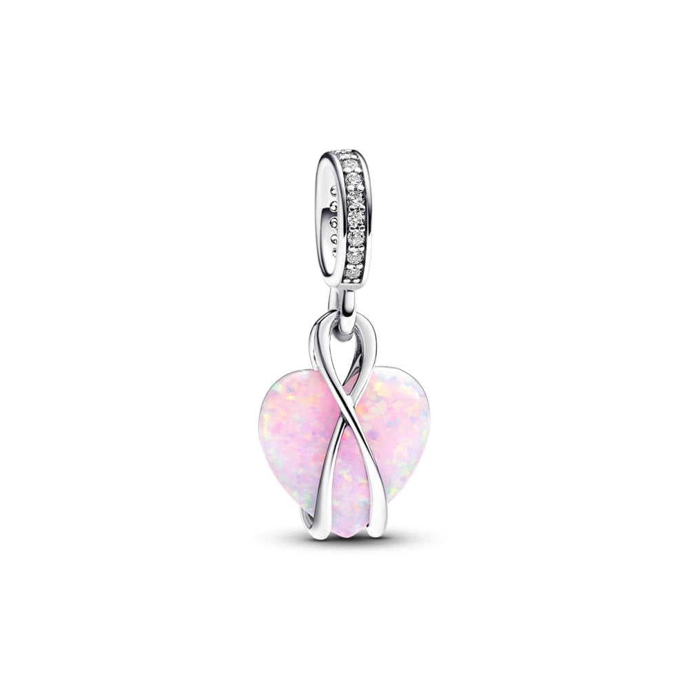 Pandora Mum Opalescent Heart Dangle Charm - Walmart.com