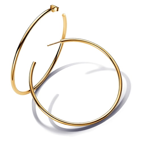 Pandora Open 65 mm Hoops 14k Gold Plating Earrings for Women - Walmart.com