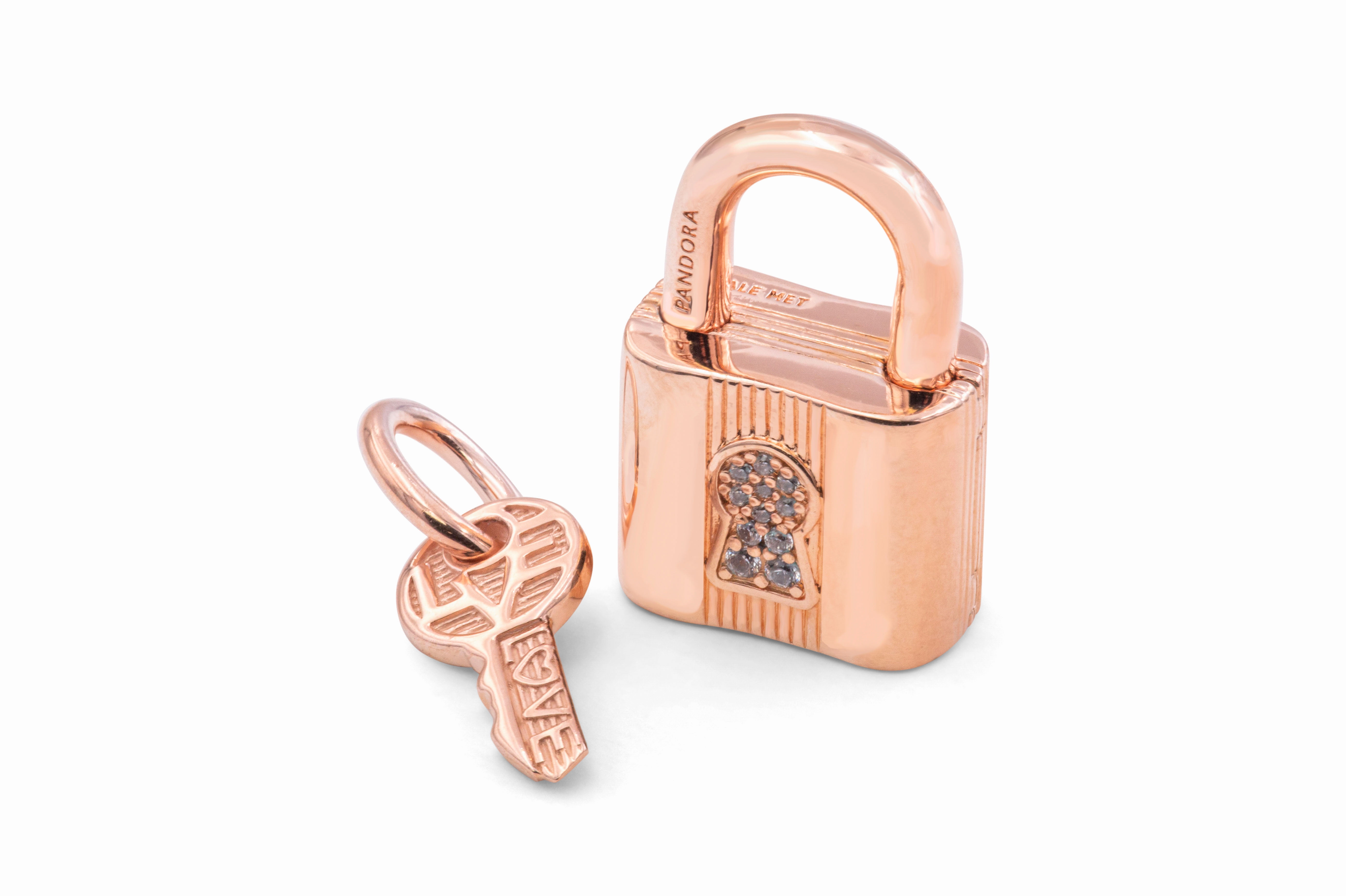 Pandora Padlock & Key Dangle Charm - Walmart.com