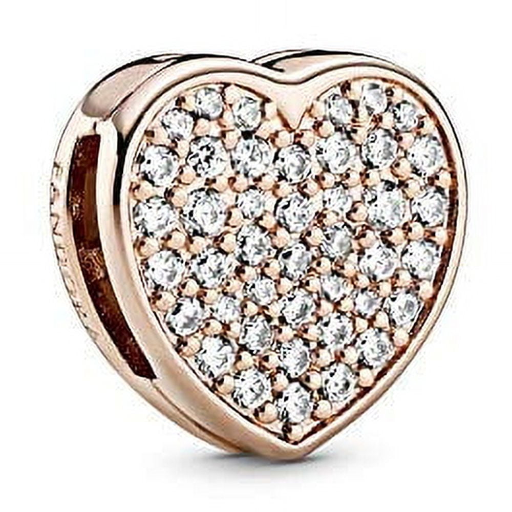 Pandora Pave Heart Clip Charm - Walmart.com