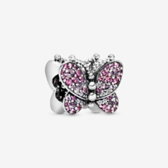 Pandora Pink Pavé Butterfly Charm - Walmart.com