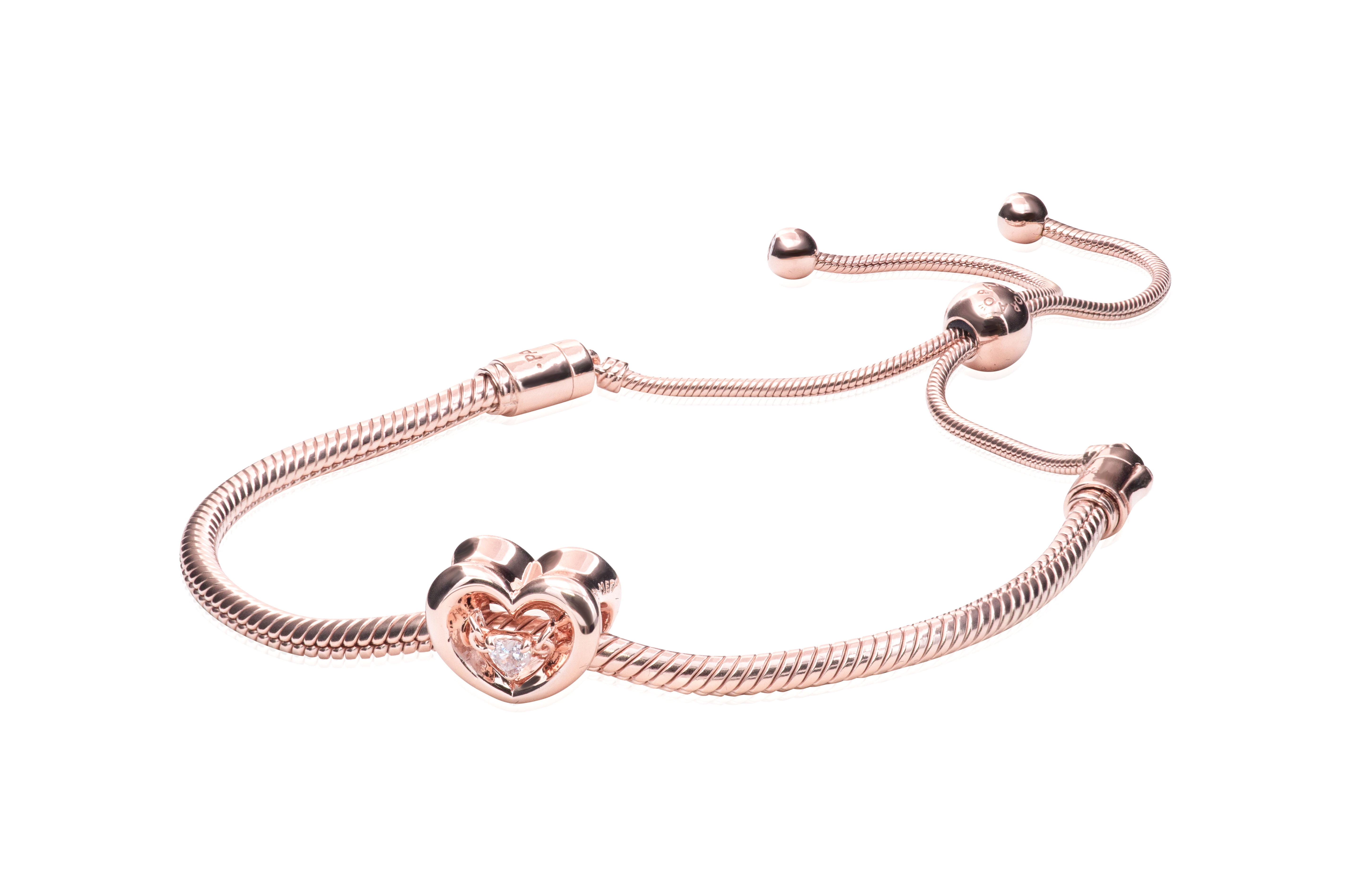Pandora Radiant Heart Bracelet Gift Set - Rose Gold-Plated - Walmart.com