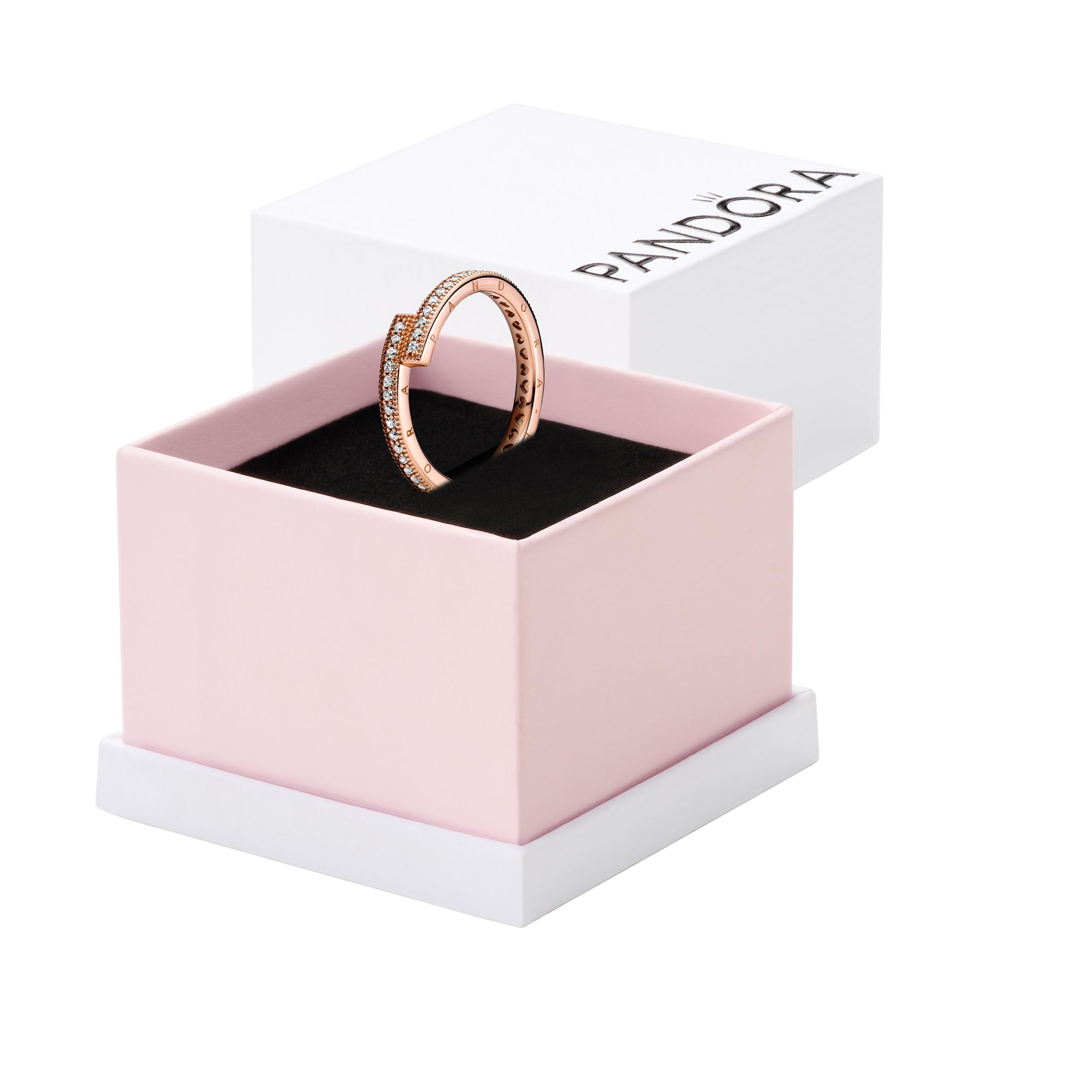 Pandora Rose Sparkling Overlapping Ring - Walmart.com