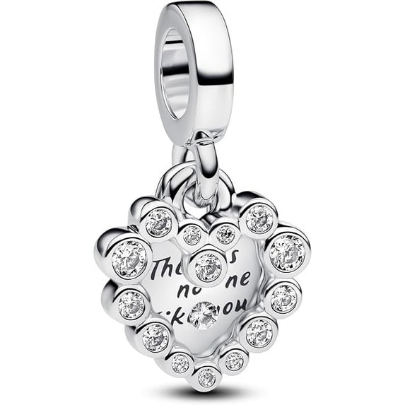 Pandora Sparkling Heart Double Dangle Charm - Walmart.com
