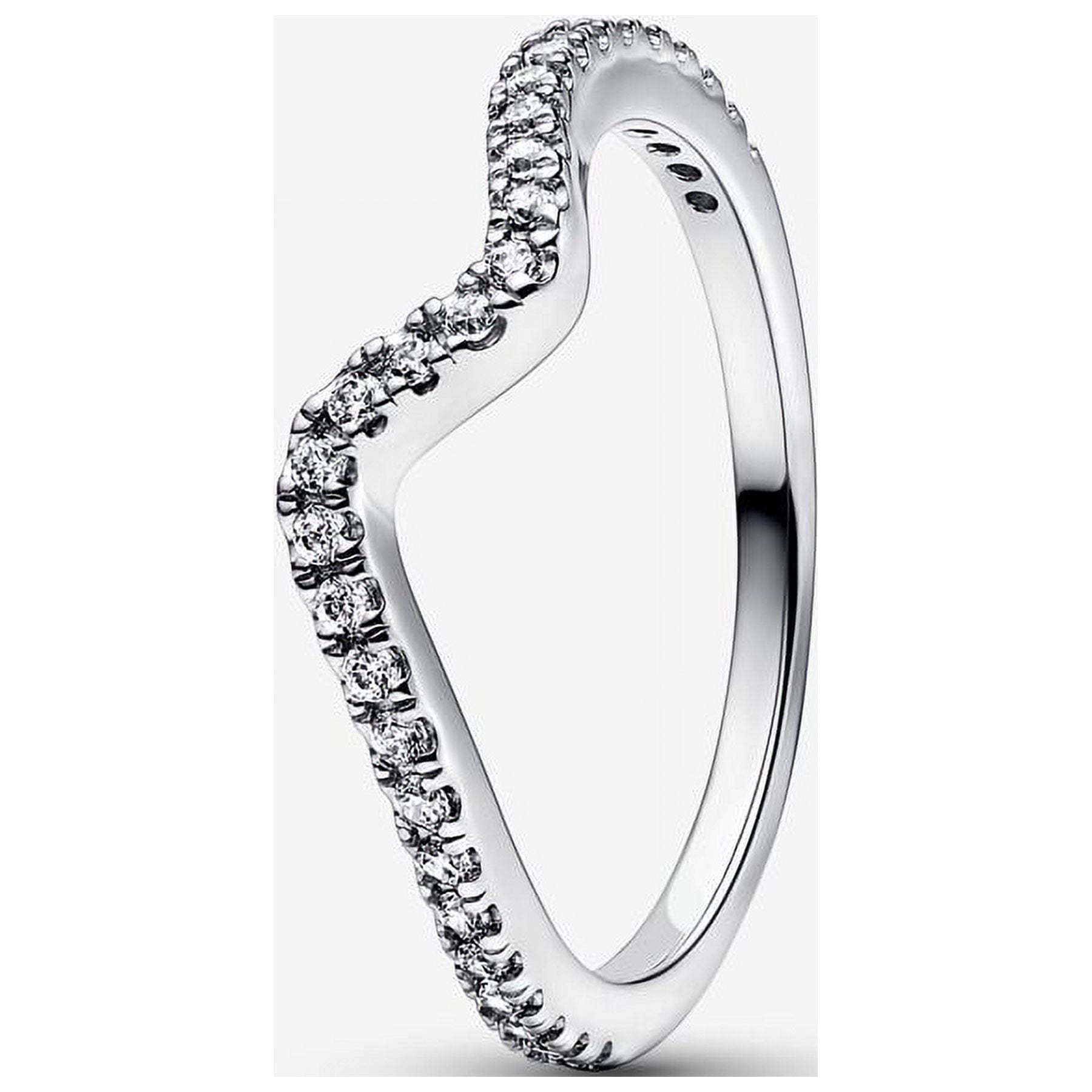 Pandora Sparkling Wave Ring - Walmart.com
