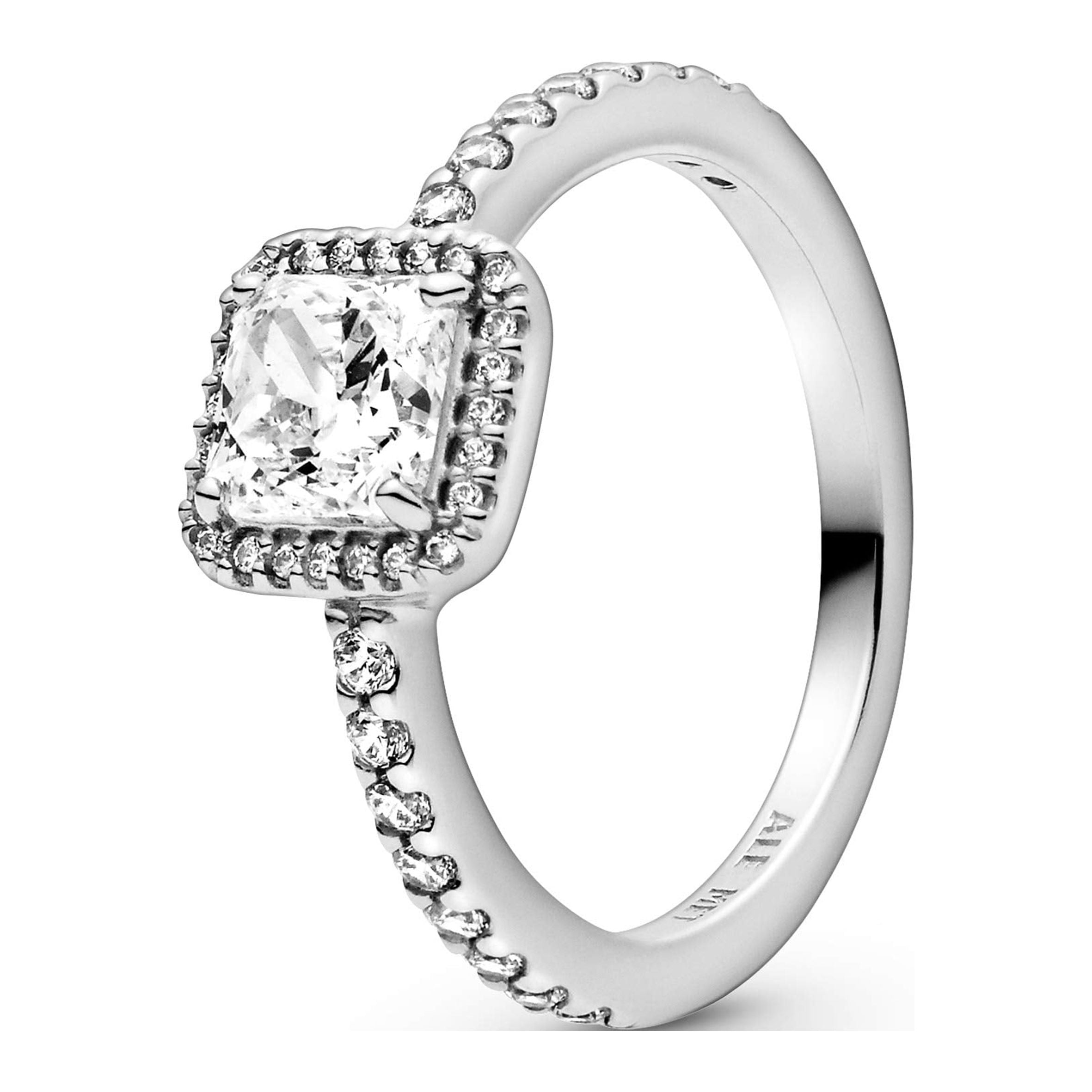 Pandora Square Sparkle Halo Ring - Stunning Sophisticated Ring ...