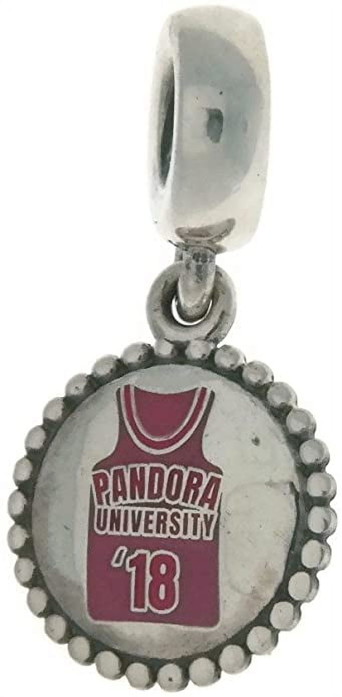 Pandora Sterling Silver and Pink University Dangle Charm - Walmart.com