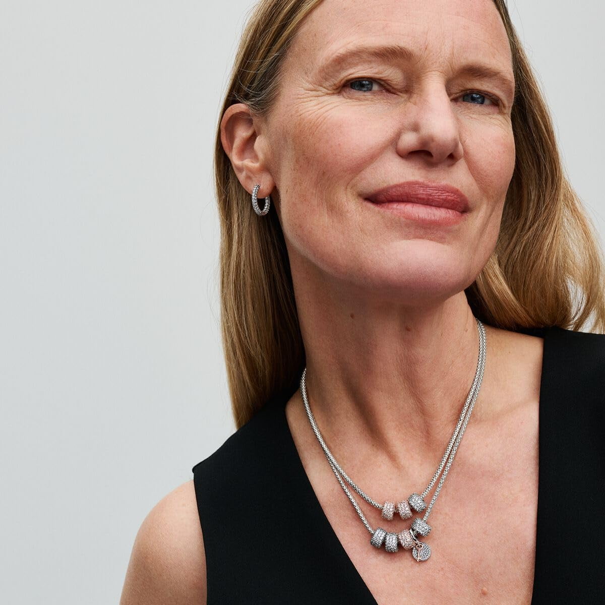 Pandora Two-tone Key to Happiness Double Dangle Charm - Walmart.com