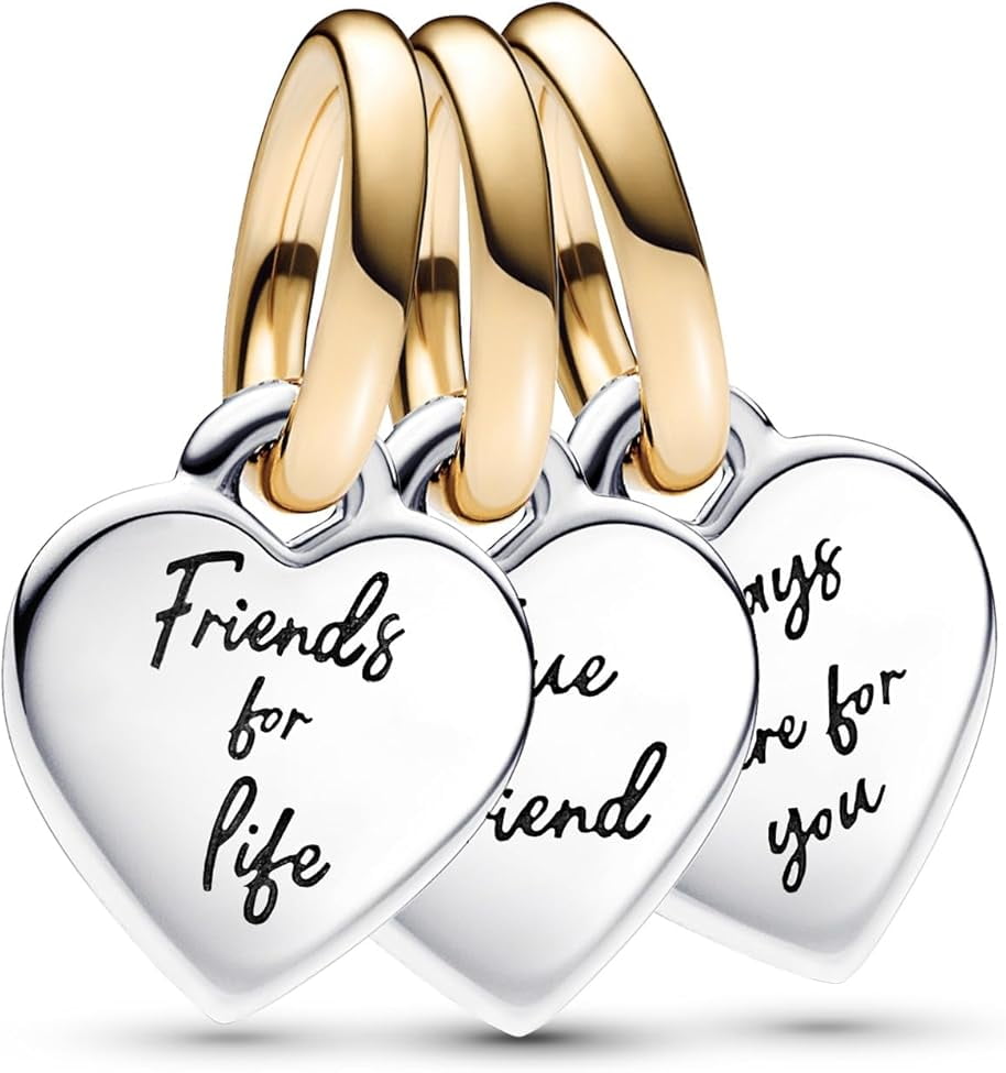 Pandora Two-tone Splittable Friendship Triple Dangle Charm - Walmart.com