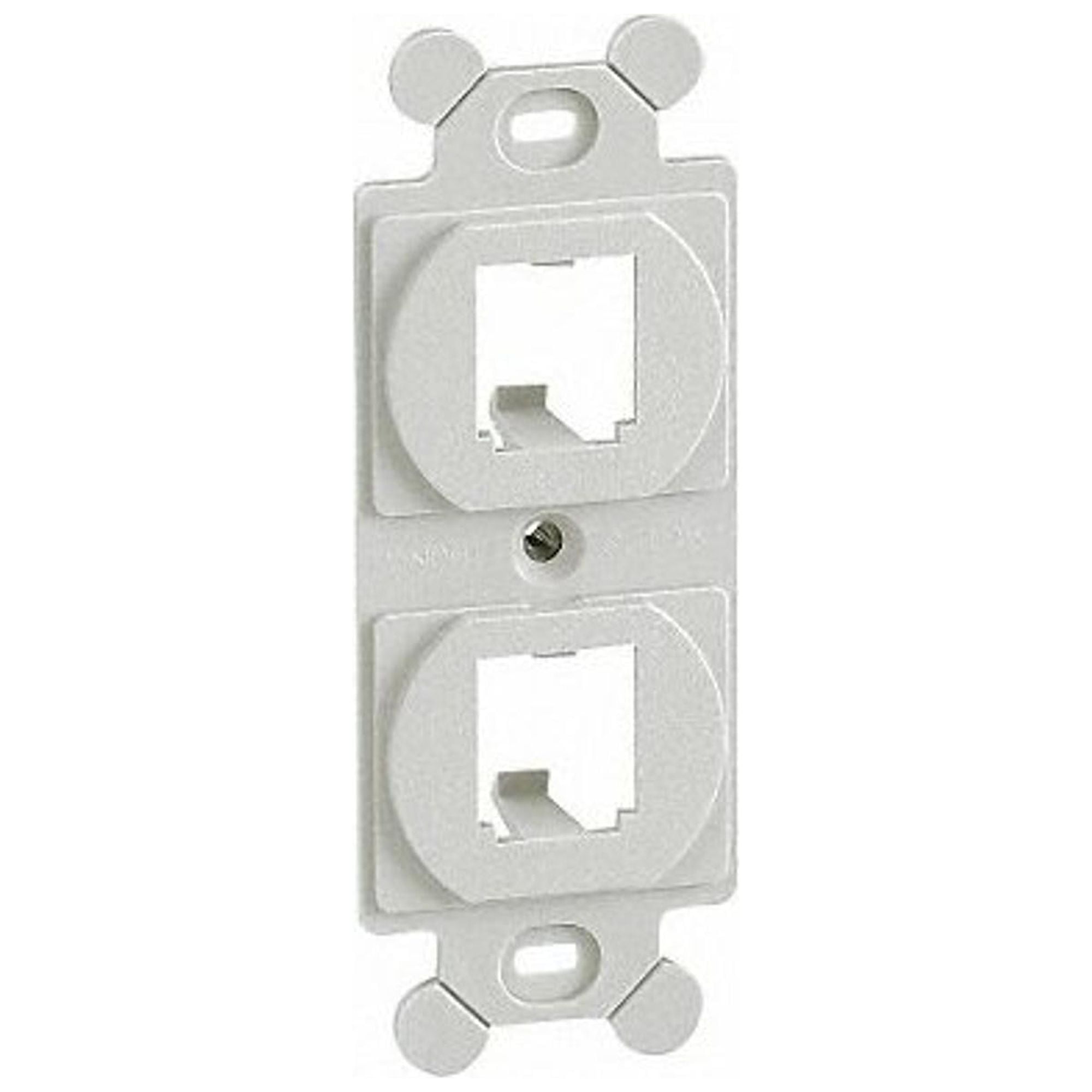 Panduit 106 Module Frame,Mini Com,2 Port,Off Wht CF1062IWY - Walmart.com