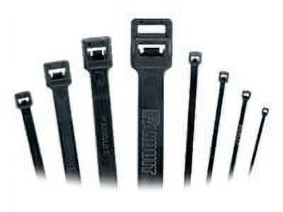 Panduit Electrical Wire Zip Tie, Plastic, 14.5 in, Black, PK1000 PLT4I ...