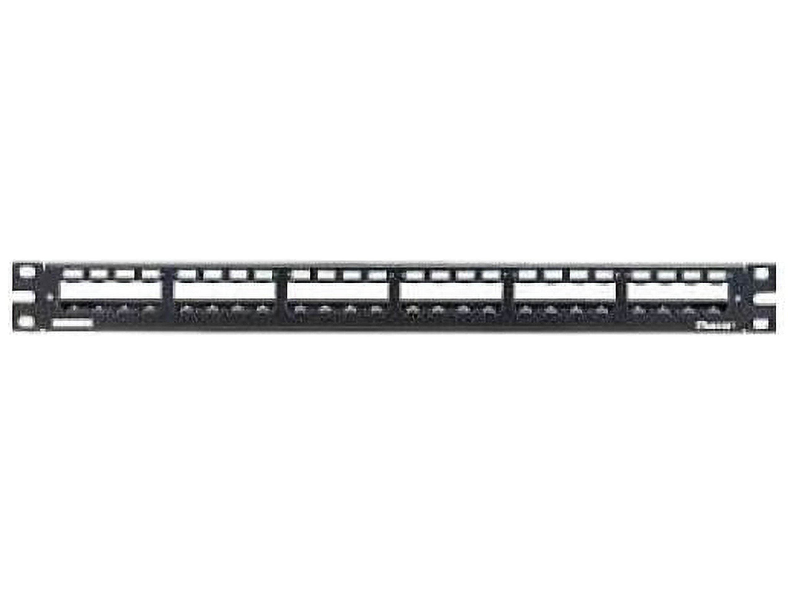 Panduit 24-Port All Metal Modular Patch Panel with Strain Relief Bar, 1 ...