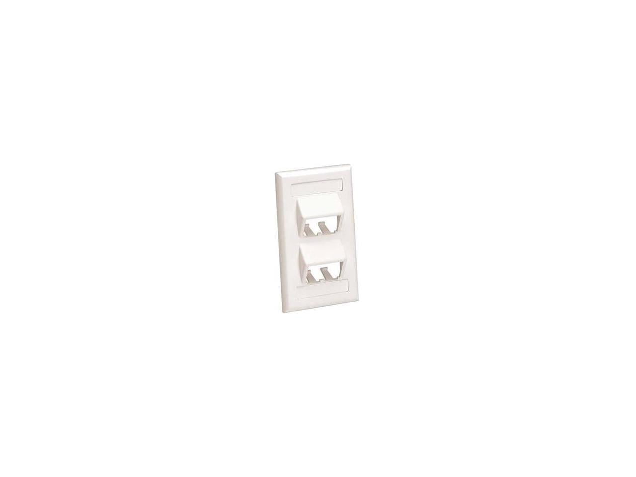 Panduit 4-Port Classic Sloped Faceplate CFPSL4WHY - Walmart.com