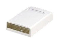 Panduit Surface Mount Box,Mini Com,4 Port,White CBX4WH-AY - Walmart.com