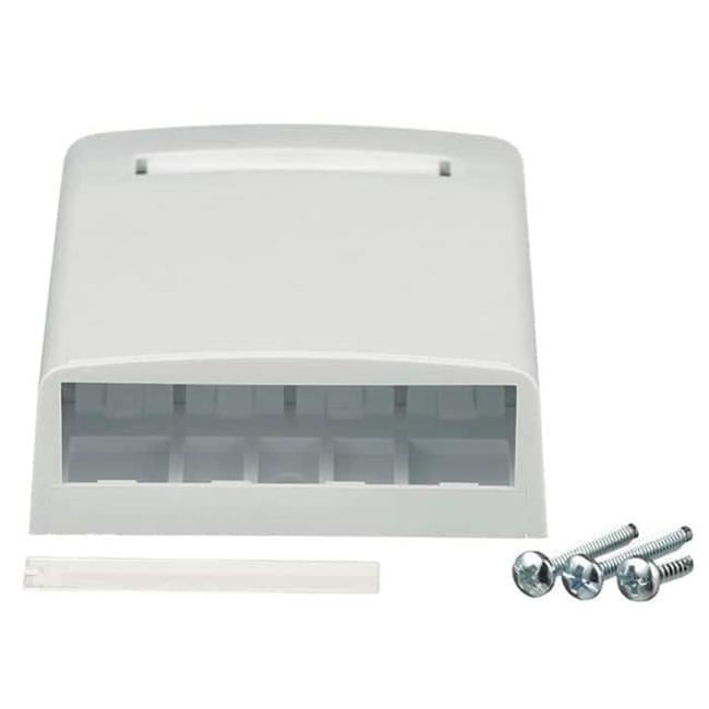 Panduit CBX4WH-AY 4 Port Mini Com Surface Mount Box, White - Walmart.com