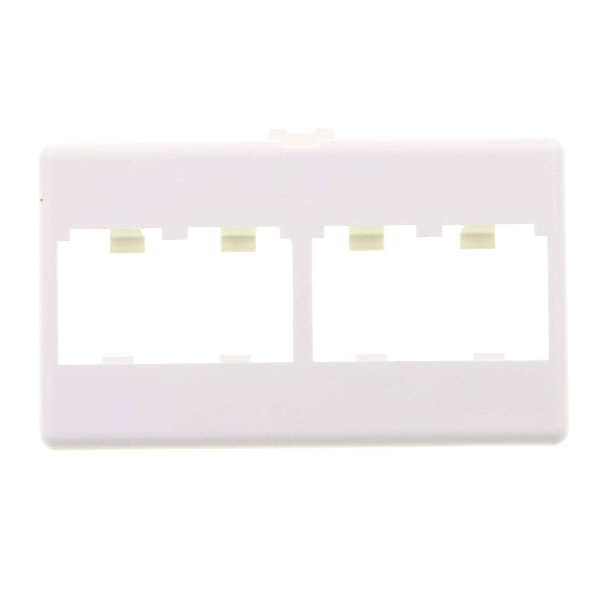 Panduit CFFP4IW Snap-On 4-Port Modular Furniture Faceplate, Office ...