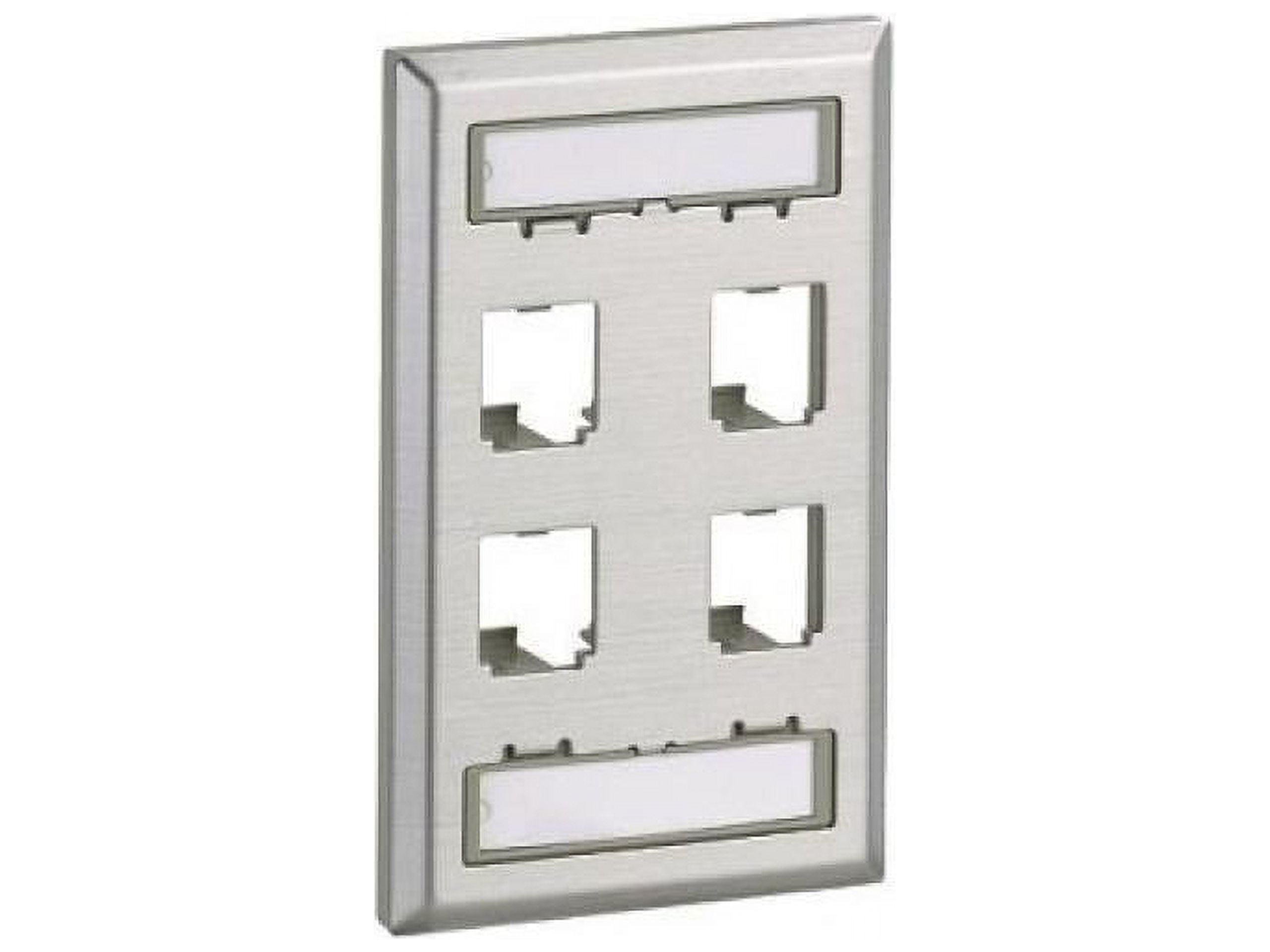 Panduit CFPL4SY Faceplate - Walmart.com