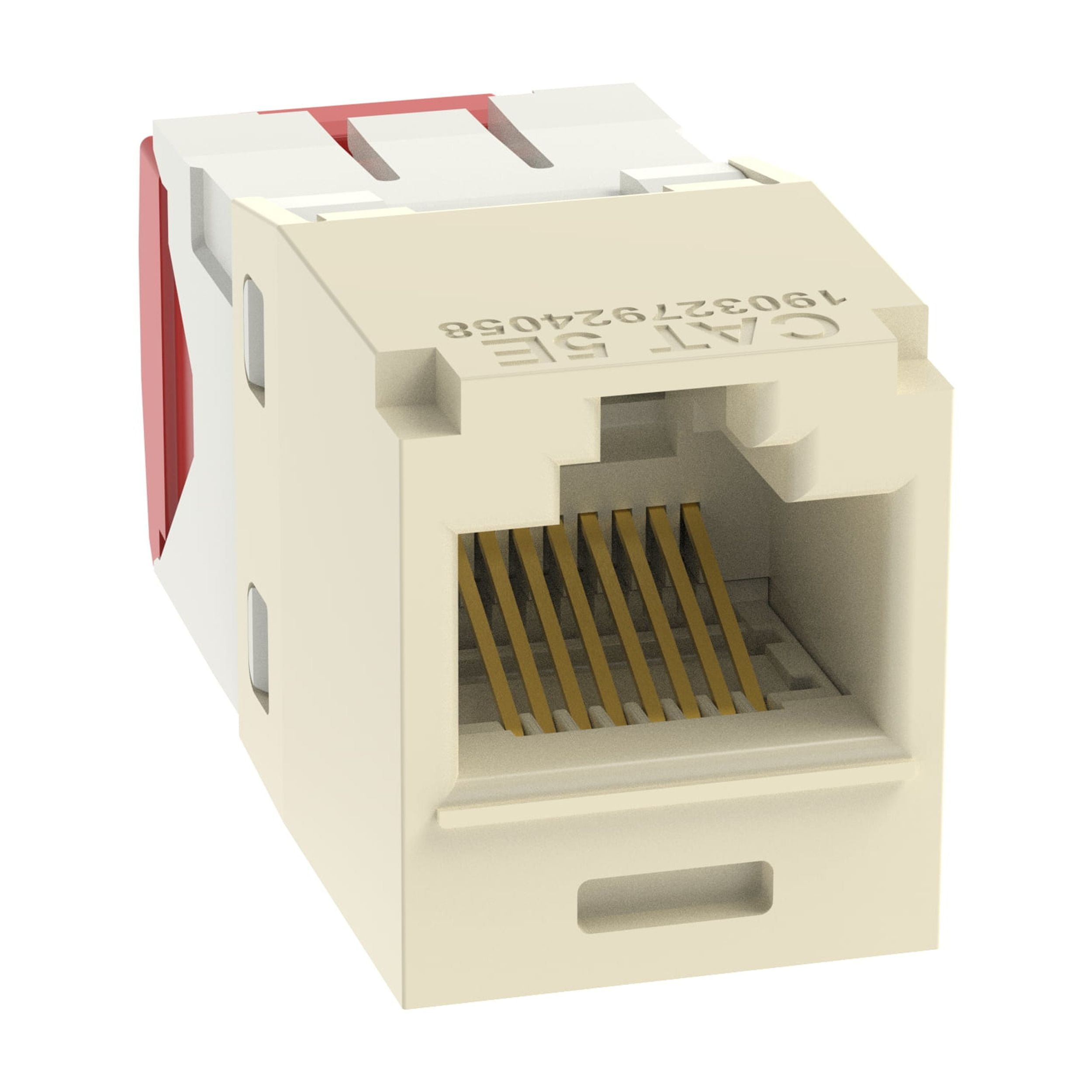 Panduit CJ5E88TGEI Mini-Com Cat5e TX-5e Modular Jack, Electric Ivory ...