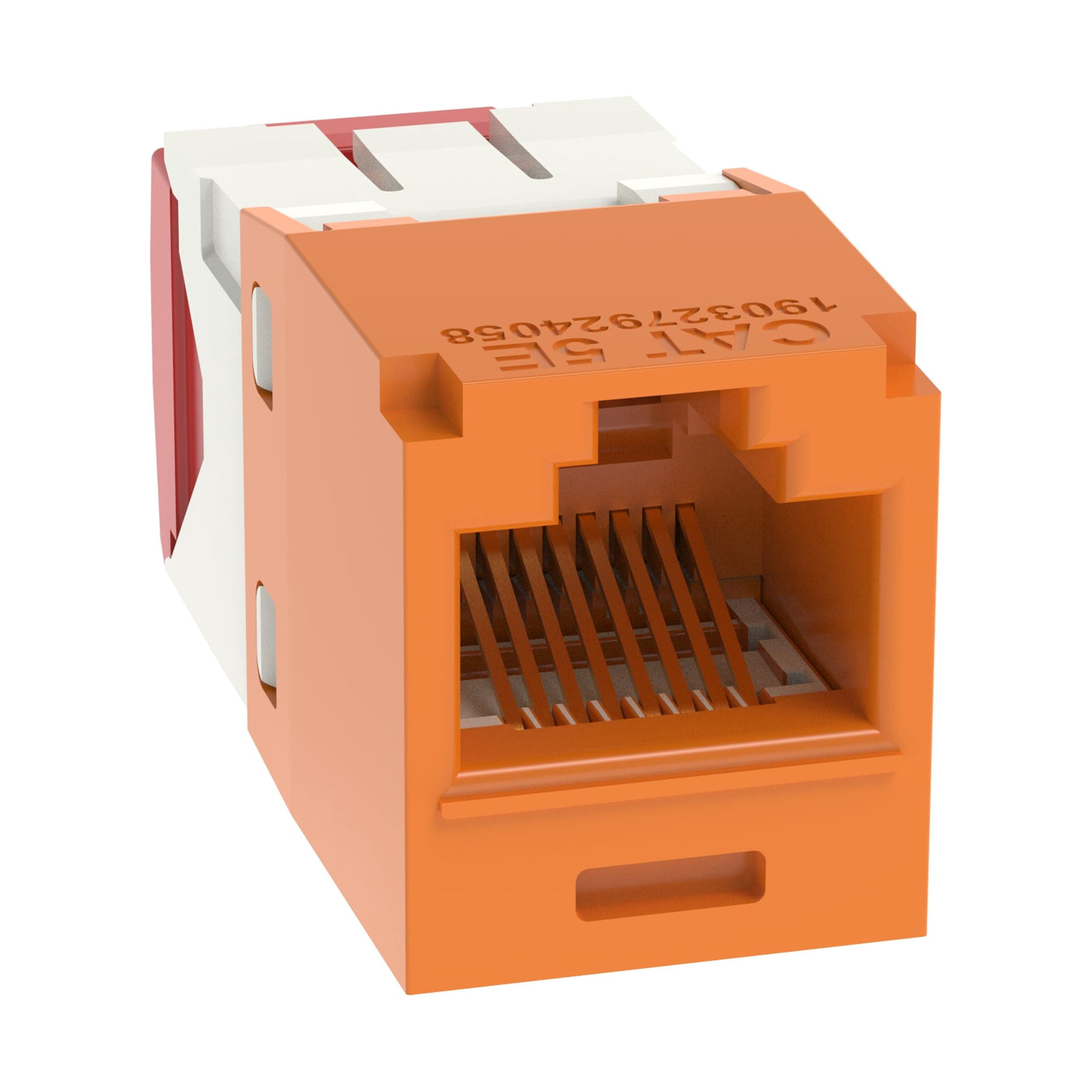 Panduit CJ5E88TGOR Mini-Com Cat5e TX-5e Modular Jack, Orange, Box of 50 - Walmart.com