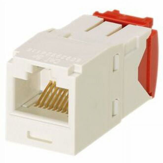 Panduit CJ5E88TIW Category-5E 8-Wire T-Style Jack Module, Off White ...