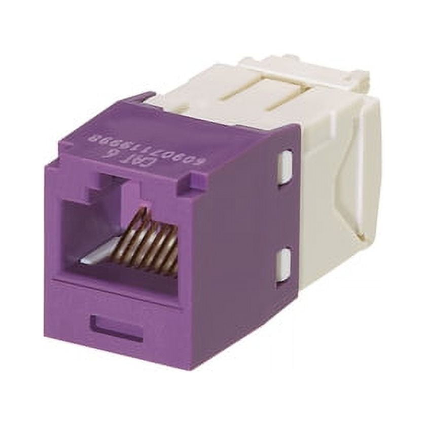 Panduit CJ688TGVL Mini-Com TX6 Plus Giga-Channel Cat6 Jack, Violet, Box ...