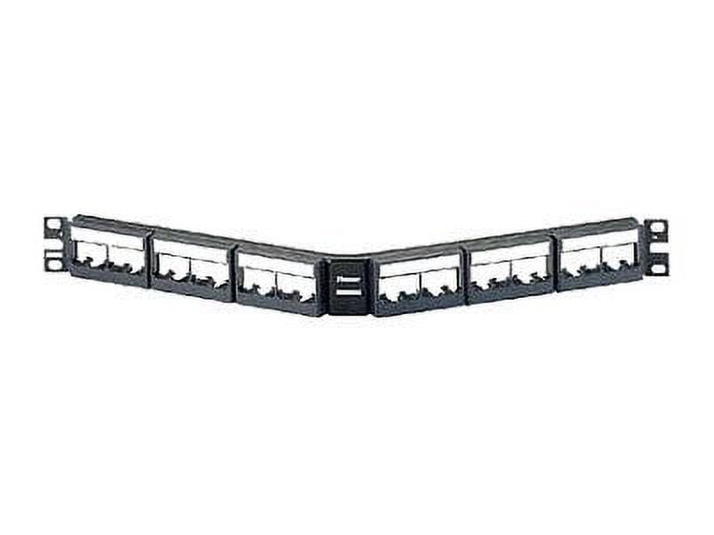 Panduit CPPLA24WBLY Angled 24-Port Patch Panel, Black - Walmart.com