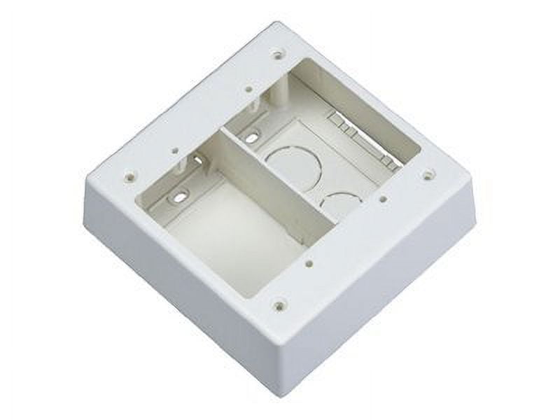 Panduit Divided Junction Box,Off White JBP2SIW - Walmart.com