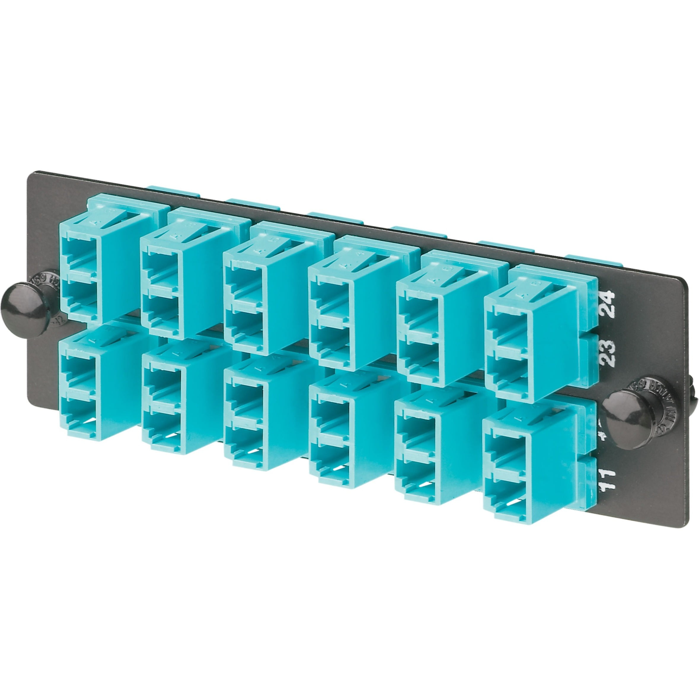 Panduit FAP12WAQDLC Multi-Mode 12-Port Fiber Adapter Panel with ...