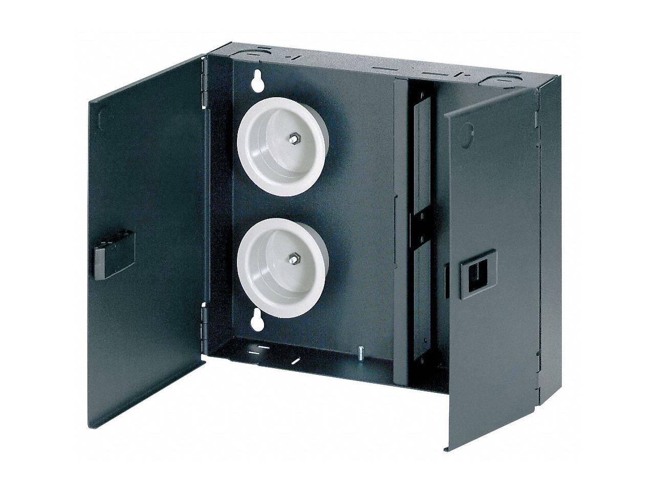 Panduit FWME2 2-Door 2-Adapter Panel Wall-Mount Enclosure, Black ...
