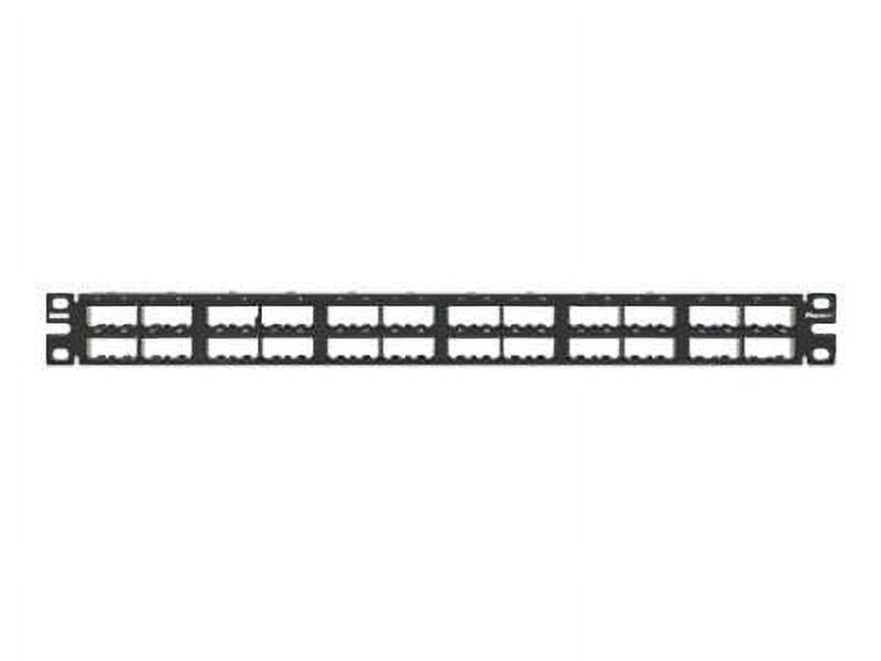 Panduit MINI-COM High Density Modular - Patch panel - black - 1U - 19 ...