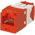 Panduit MINI-COM TX-5e - Modular insert - red - 1 port - Walmart.com