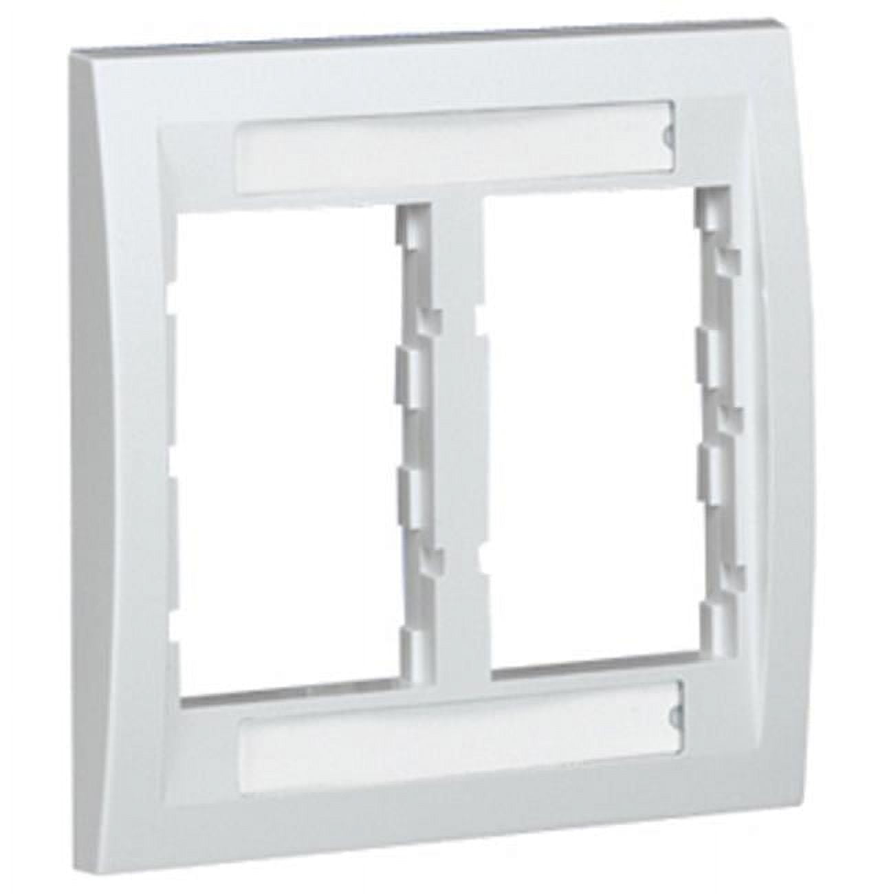 Panduit MINI-COM Executive Faceplate Frame - Faceplate - off white - 2 ...
